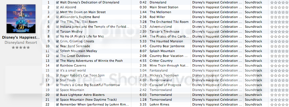 Disney Theme Park CD Collection | Disney Merchandise and Collectibles ...